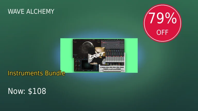 【1/20まで】Wave Alchemy Instruments Bundleが79%OFF！底値圏│エルミュ！DAW&プラグインのセール情報比較サイト